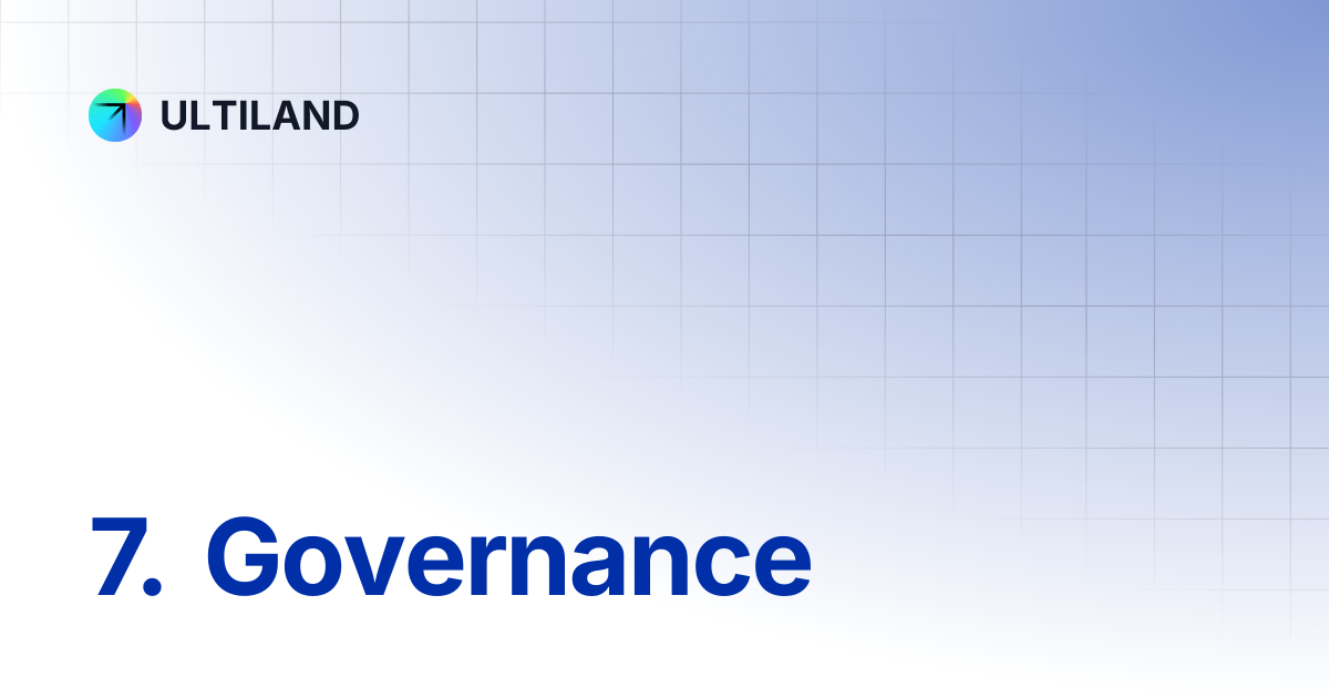7. Governance | ULTILAND